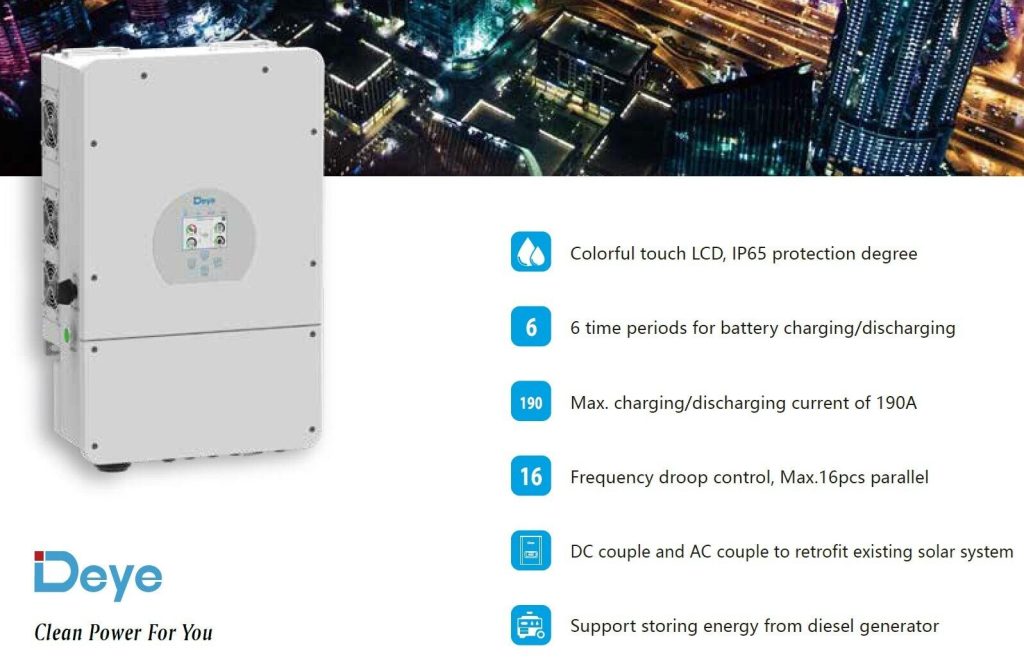 DEYE 8KW (SUN-8K-SG01LP1-EU) Hybrid Solar Inverter 48V 50/60Hz With ... DEYE 8KW (SUN-8K-SG01LP1-EU) Hybrid Solar Inverter 48V 50/60Hz With ...
